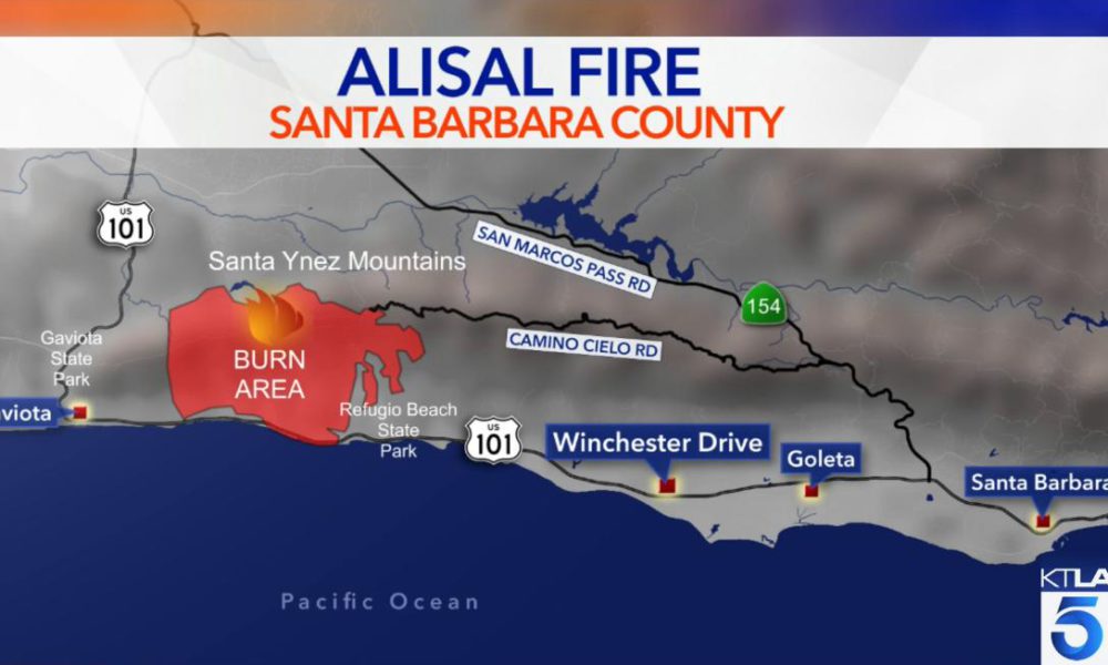 State of emergency in Santa Barbara as Alisal Fire now 14,500 acres