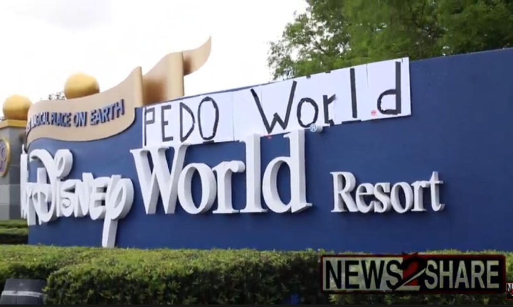 Dozens protest Disney stance on 'Don't Say Gay' at Disney World