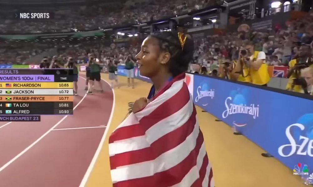 Out sprinter Sha’Carri Richardson is fastest woman in the world