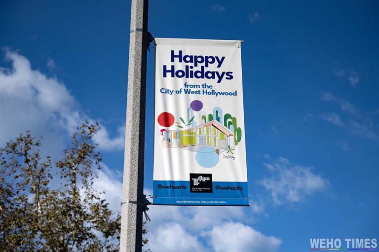 WeHo Arts unveils new holiday banners by artist Joey Deruy