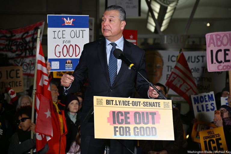 Padilla speaks at 'ICE Out for Good' protest in D.C.